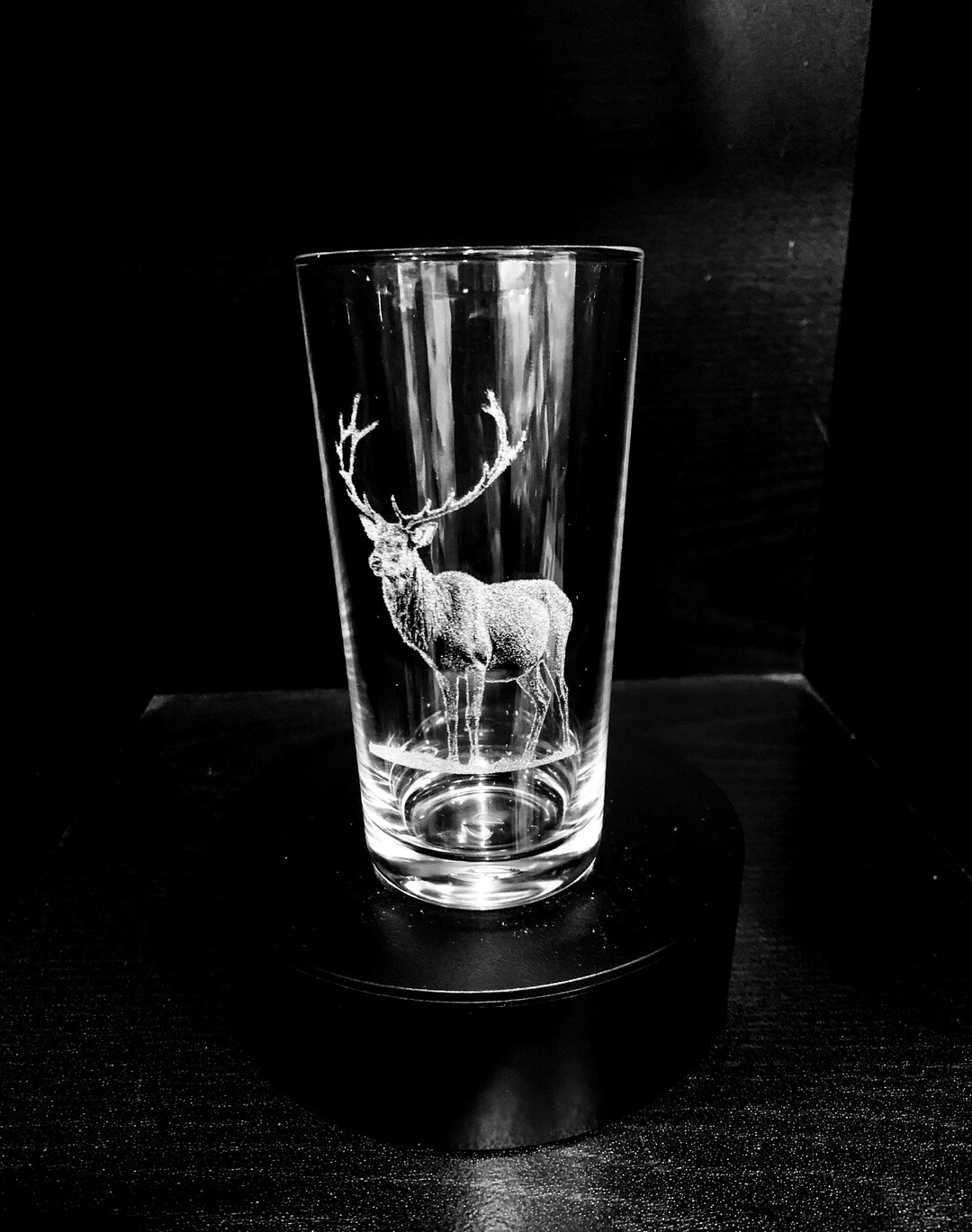 STAG ENGRAVED Glass, Personalised, Etched, Gift, Wine, Whiskey, Gin ...