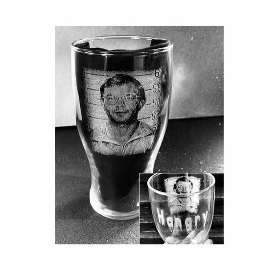 JEFFREY DAHMER Photo Engraved Glass Beer Glassware Etched - Etsy