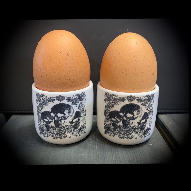 SALT PEPPER Shaker Deluxe SKULL & Rose White Engraved, Dinnerware ...