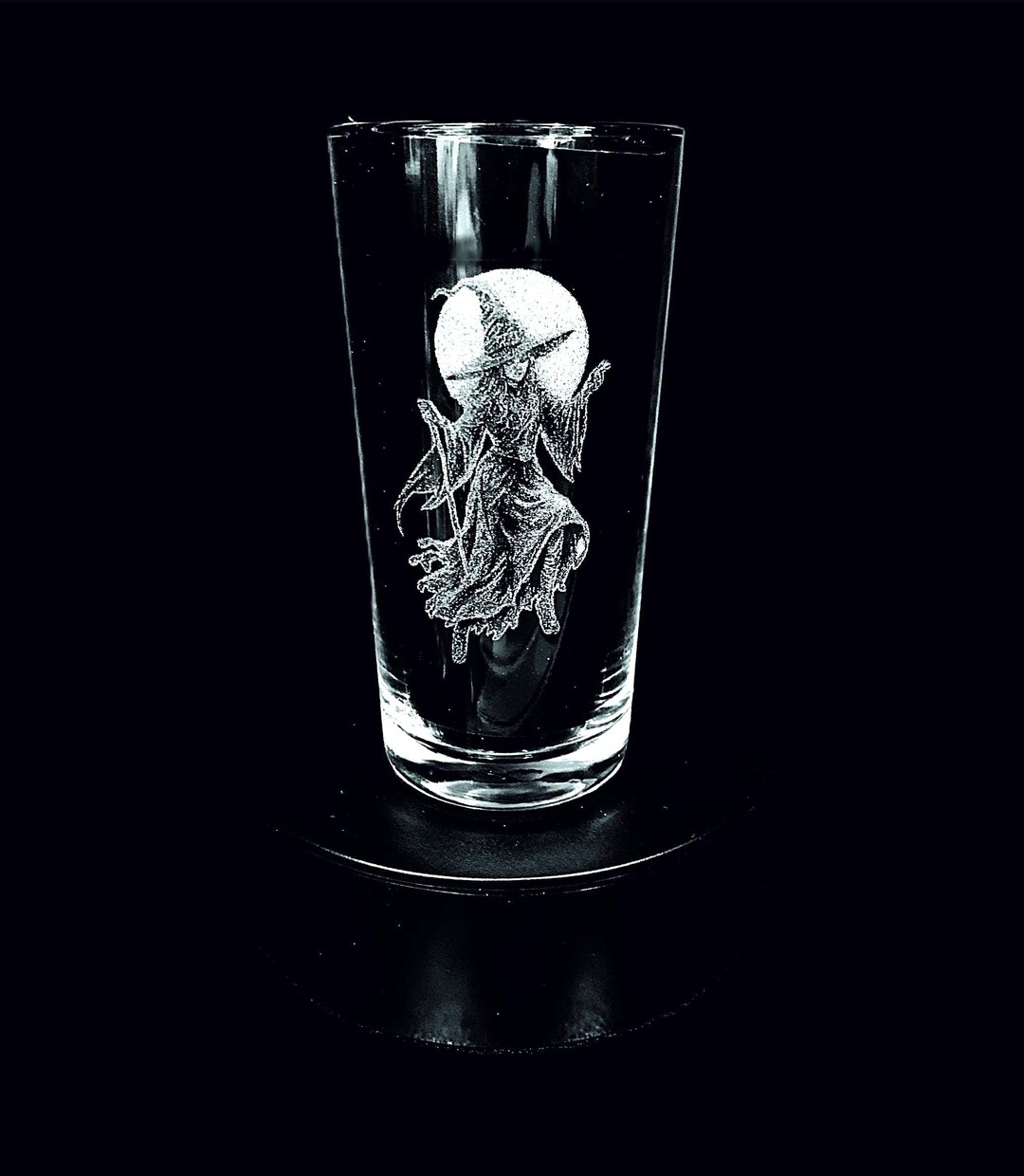 WITCH ENGRAVED Glass, Personalised, Etched, Gift, Wine Whiskey Gin Vase ...