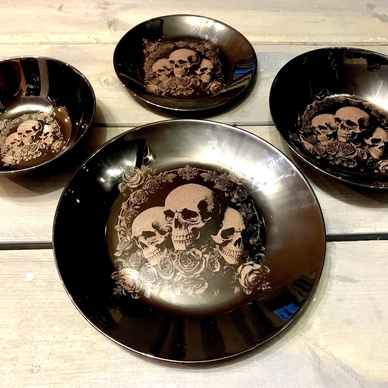 Skull Dinnerware - Etsy