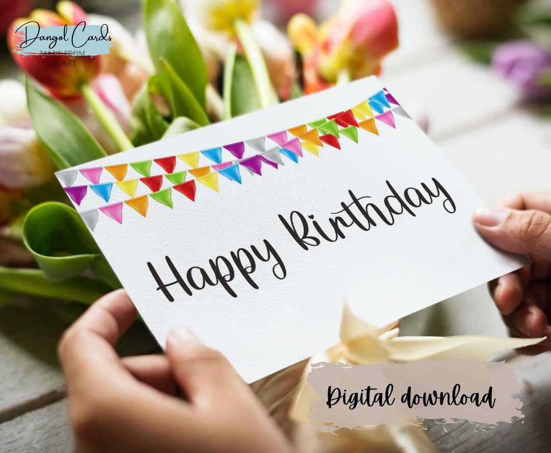 Happy Birthday Cards Birthday Cards Digital Birthday Cards - Etsy