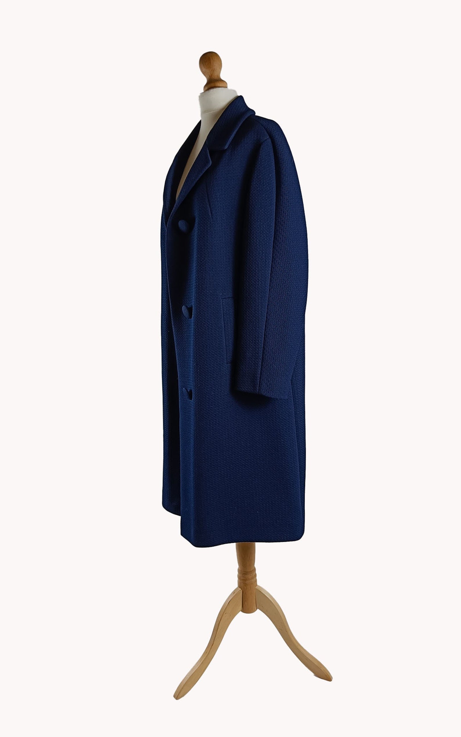 Reima Pukine 1960s Navy Blue Duster Coat Finnish Vintage Size M - Etsy
