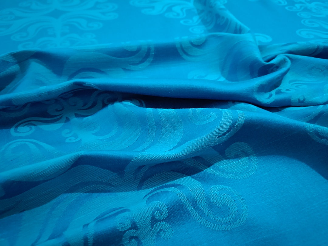 Barbara Midcentury Turquoise Blue Tablecloth - Etsy