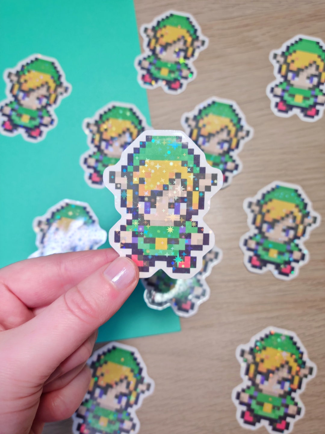Link Legend of Zelda Sticker Waterproof Holographic Vinyl Sticker ...