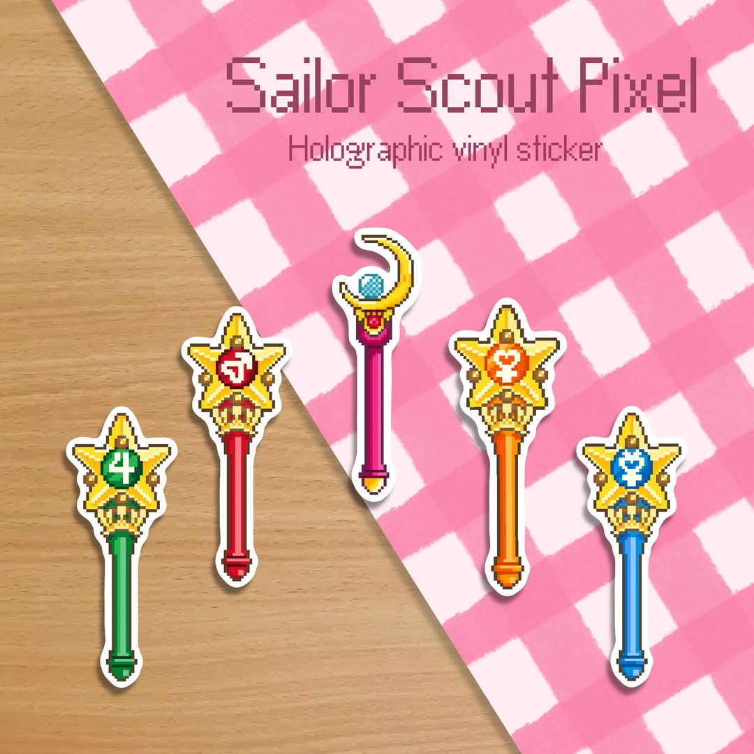 Sailor Scout Wand Sticker | Waterproof | Vinyl Sticker | Laptop Decal ...