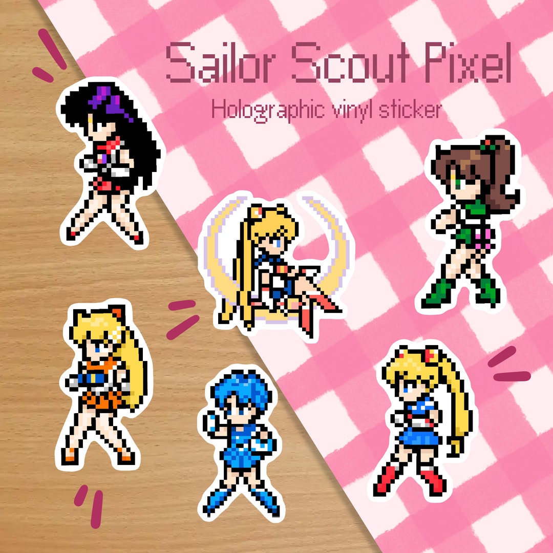 Sailor Scout Sticker | Waterproof | Holographic Vinyl Sticker | Laptop ...