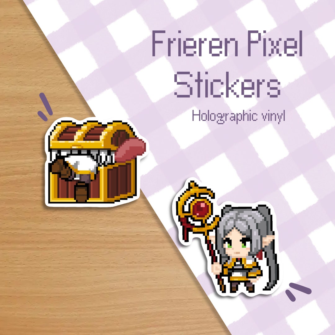 Frieren Anime Sticker: Waterproof Vinyl Decal for Laptop, Journal - Etsy
