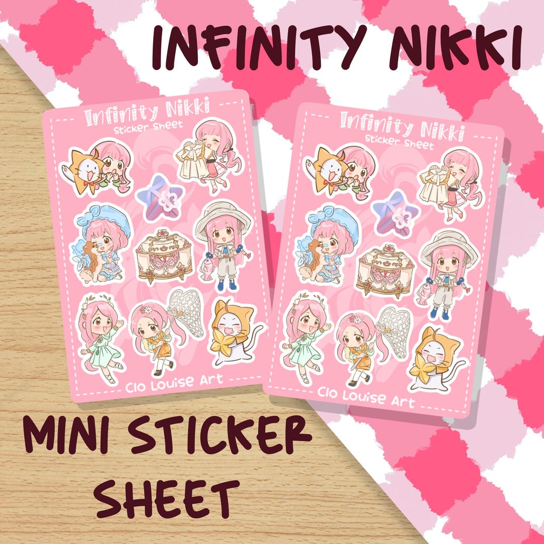 Infinity Nikki Sticker Sheet: Waterproof Matte Vinyl - Etsy