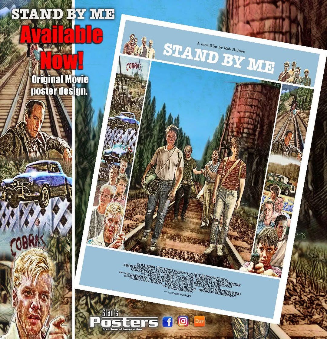 Stand by Me (1986) - Original Design. A3 Limited Edition, Retro Poster ...