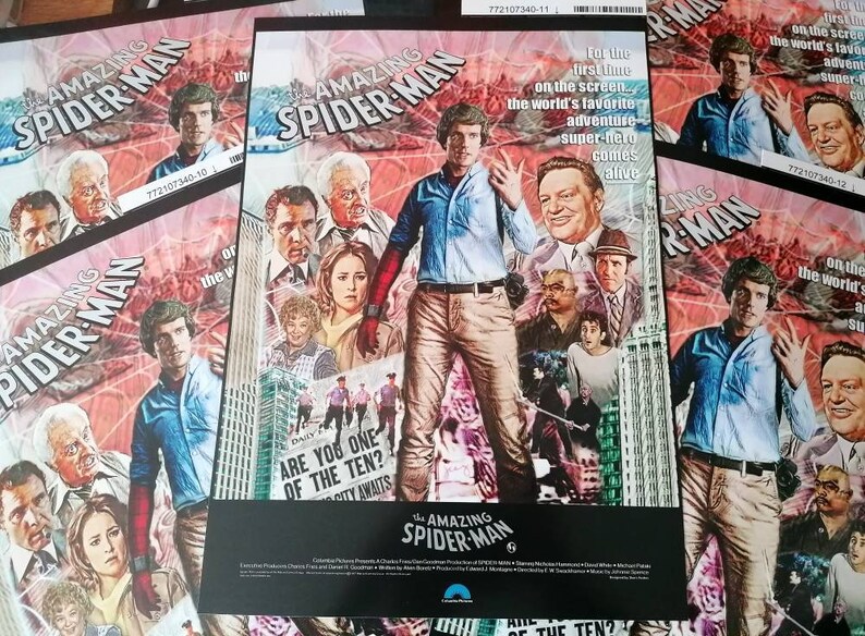 Spiderman the Movie 1977 - Original Design. A3 Limited Edition, Retro ...