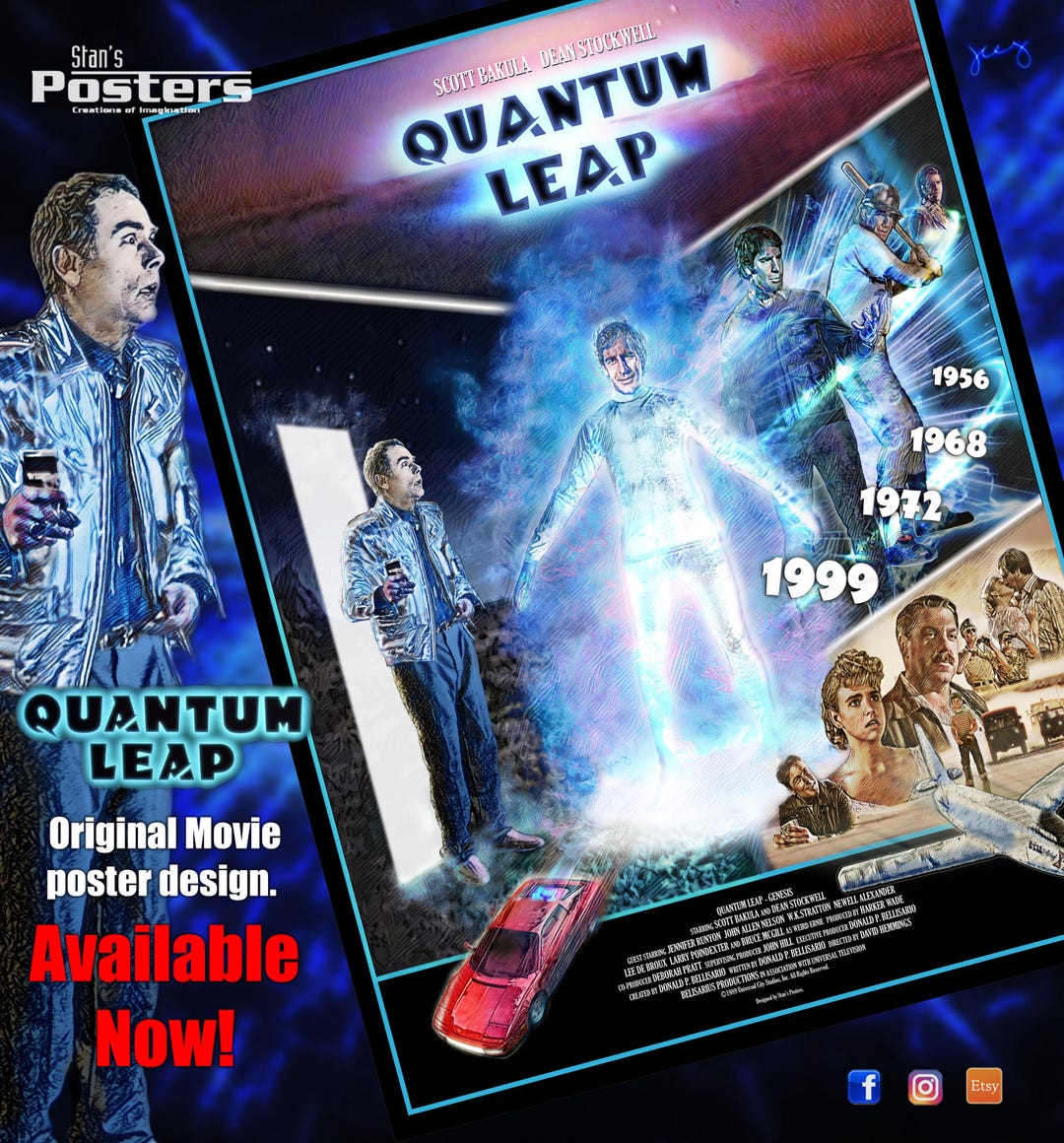 Quantum Leap - Original Design. A3 Limited Edition, Retro Poster. - Etsy
