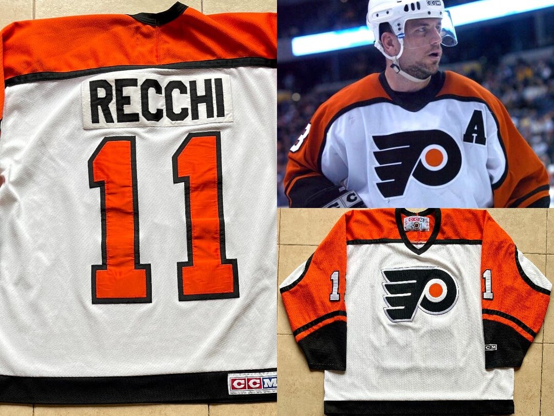 RARE Mark Recchi 11 Philadelphia Flyers 1999 CCM Jersey White 2x ...