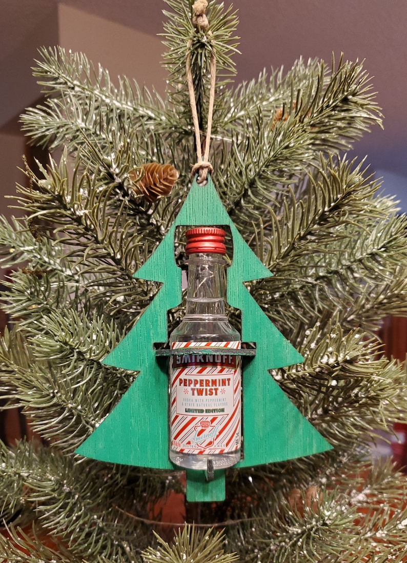 Mini Liquor Bottle Tree Ornament - Etsy