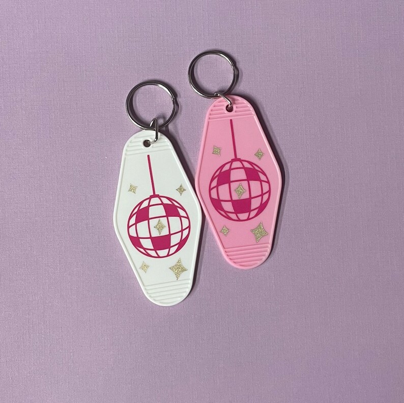 Custom Name Motel Disco Keychain - Etsy