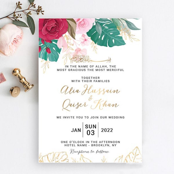 Nikah Ceremony Invitation - Etsy