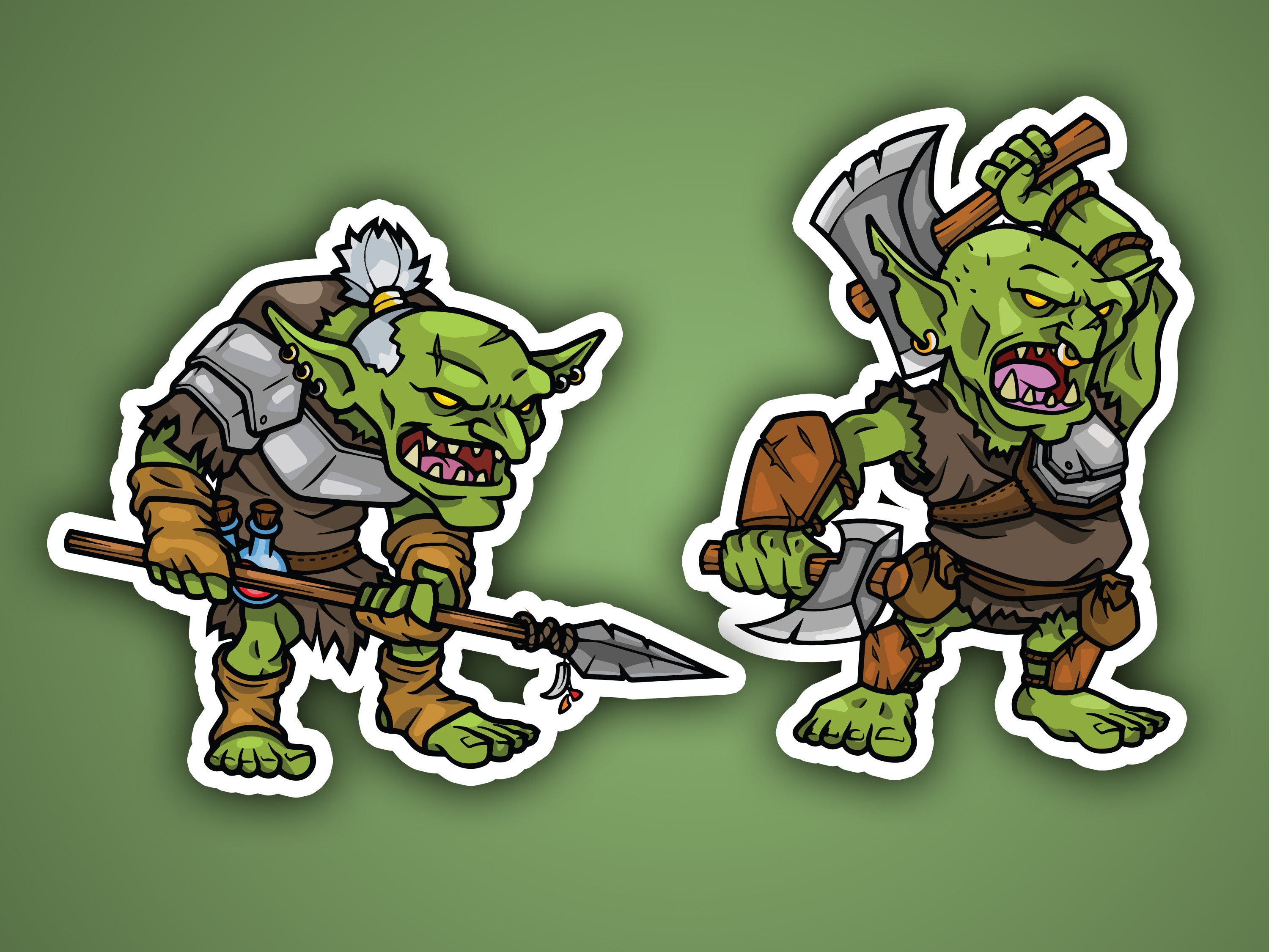 Paper Goblin Miniature Standee Set for Dnd RPG Tabletop Games - DIGITAL ...