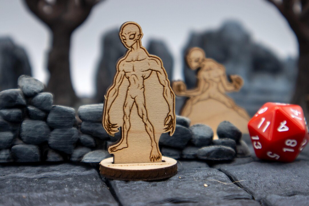 Doppelganger (set of 2) Miniature 2D Wood Set for Dnd - RPG Mini Table ...