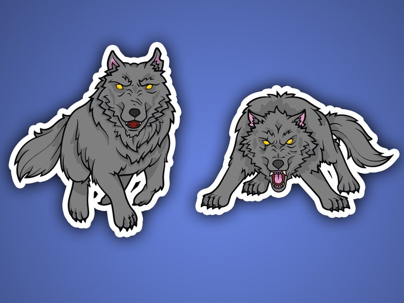 Paper Wolf Miniature Standee Set for Dnd RPG Tabletop Games - DIGITAL ...