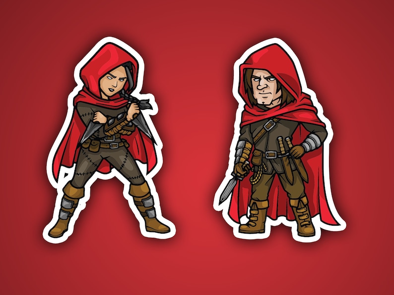 Paper Bandit Miniature Standee Set for Dnd RPG Tabletop Games - DIGITAL ...