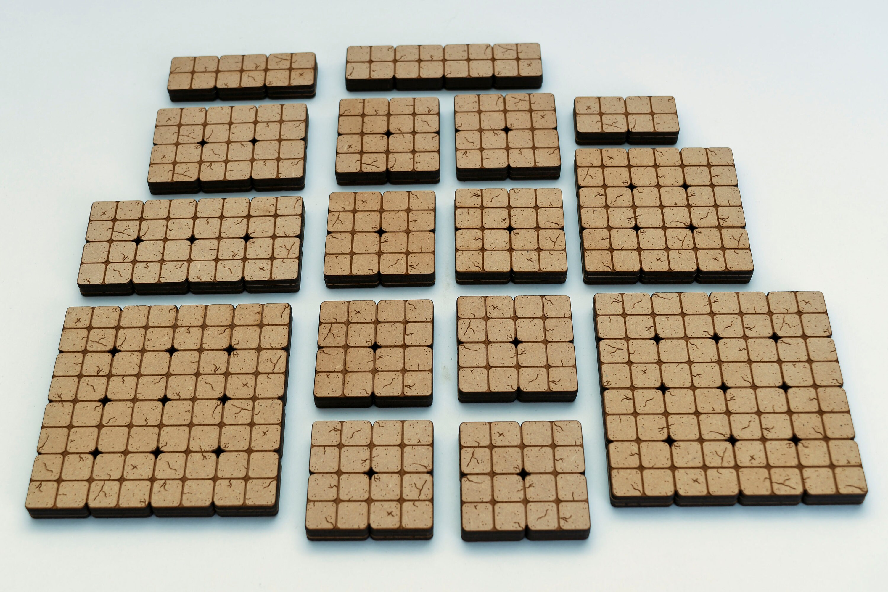 D&D Terrain Modular Tile Set Stone/grass Design Double Sided Tiles ...