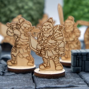 Hobgoblins (set of 6) Miniature 2D Wood Set for Dnd - RPG Mini Table ...