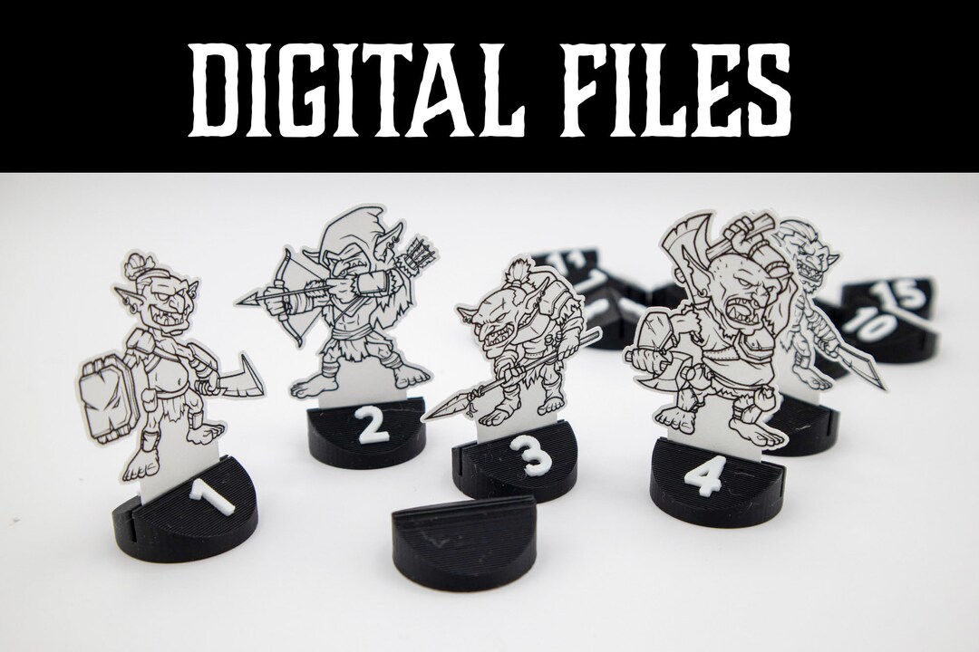 Miniature Figure Beveled Bases for Paper Standees - DIGITAL DOWNLOAD ...