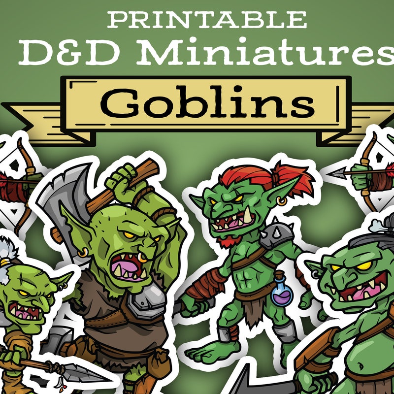 Printable Dnd Paper Miniatures - Etsy