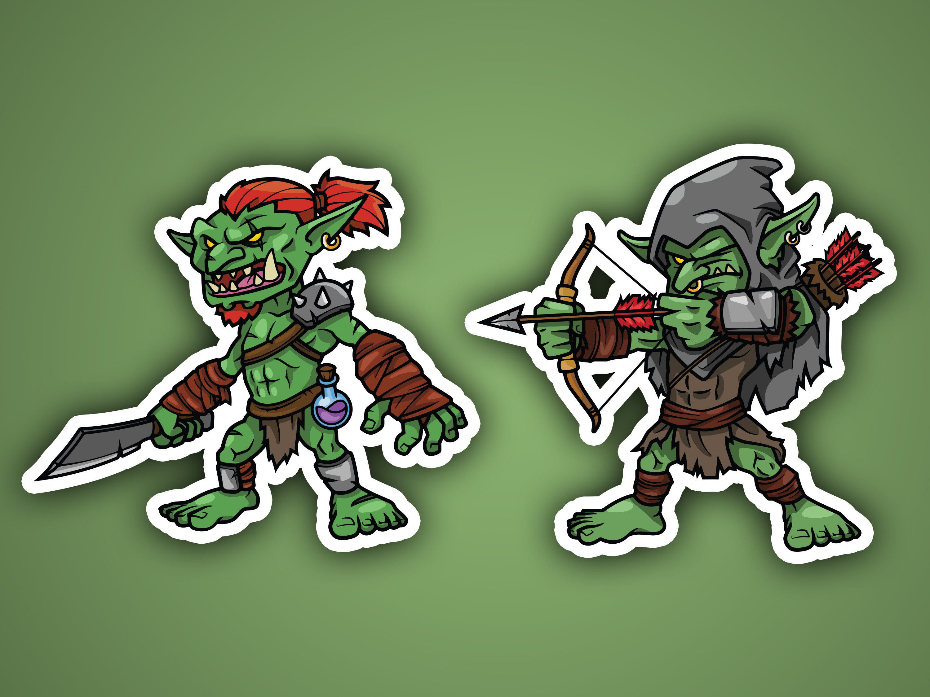 Paper Goblin Miniature Standee Set for Dnd RPG Tabletop Games - DIGITAL ...