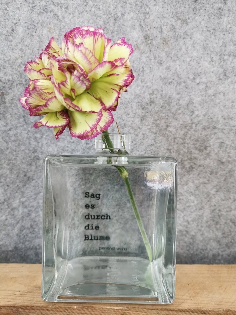 Vase, Bottle, Gift, Saying, Glass, Individual, Message - Etsy