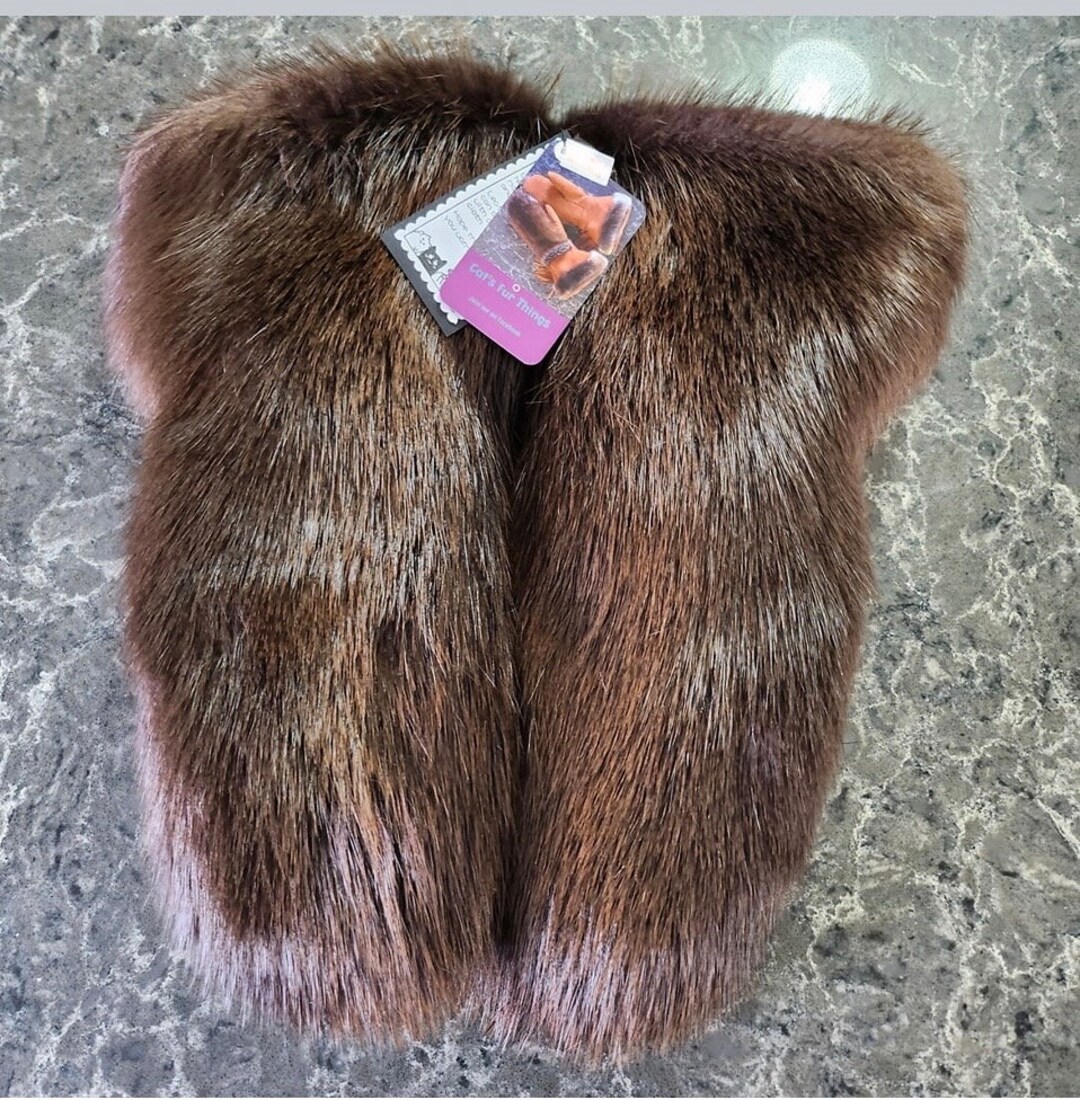 Mens Beaver Fur Gauntlet Mitten - Etsy