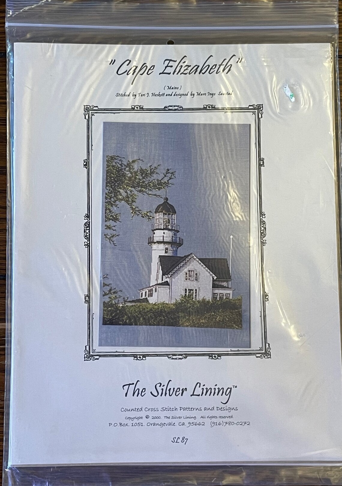 The Silver Lining "cape Elizabeth" Maine Lighthouse Cross Stitch ...