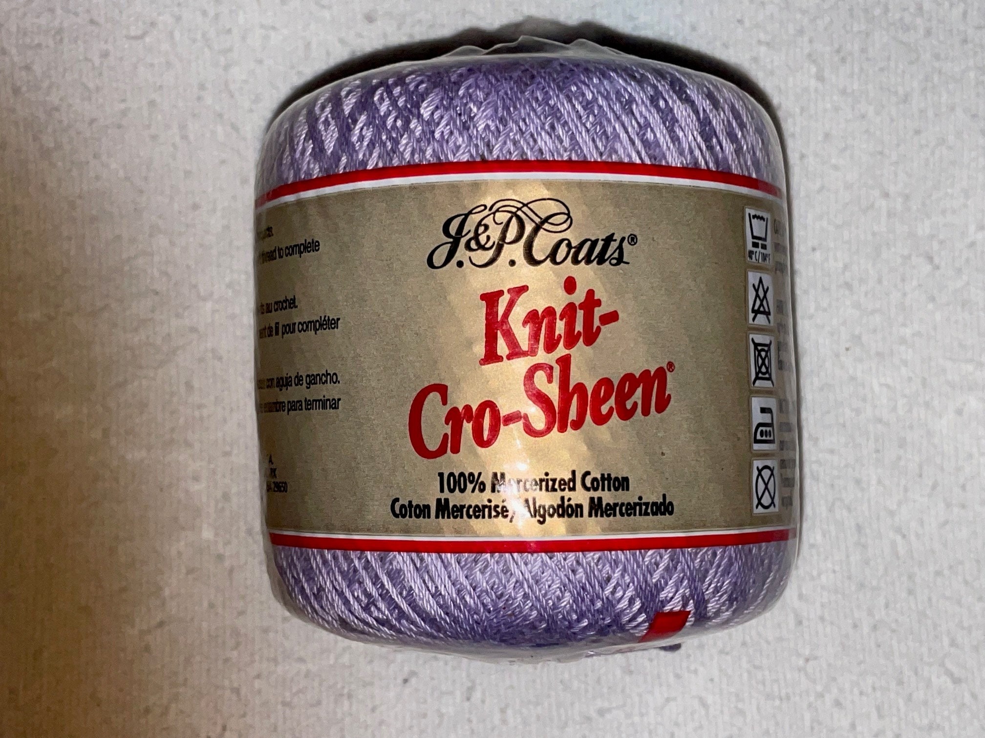 J&P Coats Knit-cro-sheen Thread 150 Yards Size 10 - Etsy