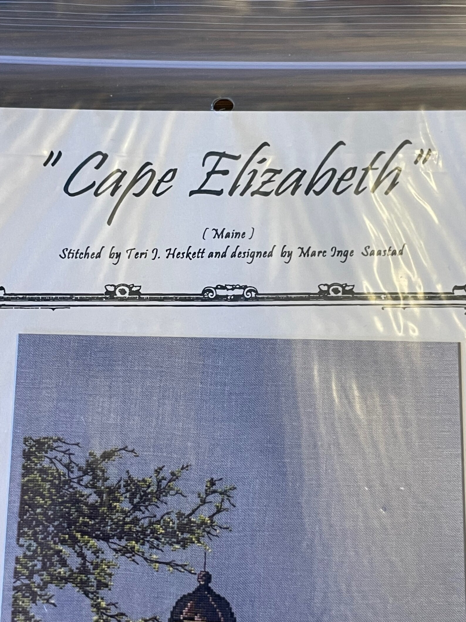 The Silver Lining "cape Elizabeth" Maine Lighthouse Cross Stitch ...