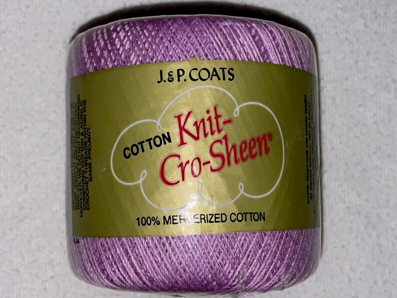 J&P Coats Knit-cro-sheen Thread 150 Yards Size 10 - Etsy