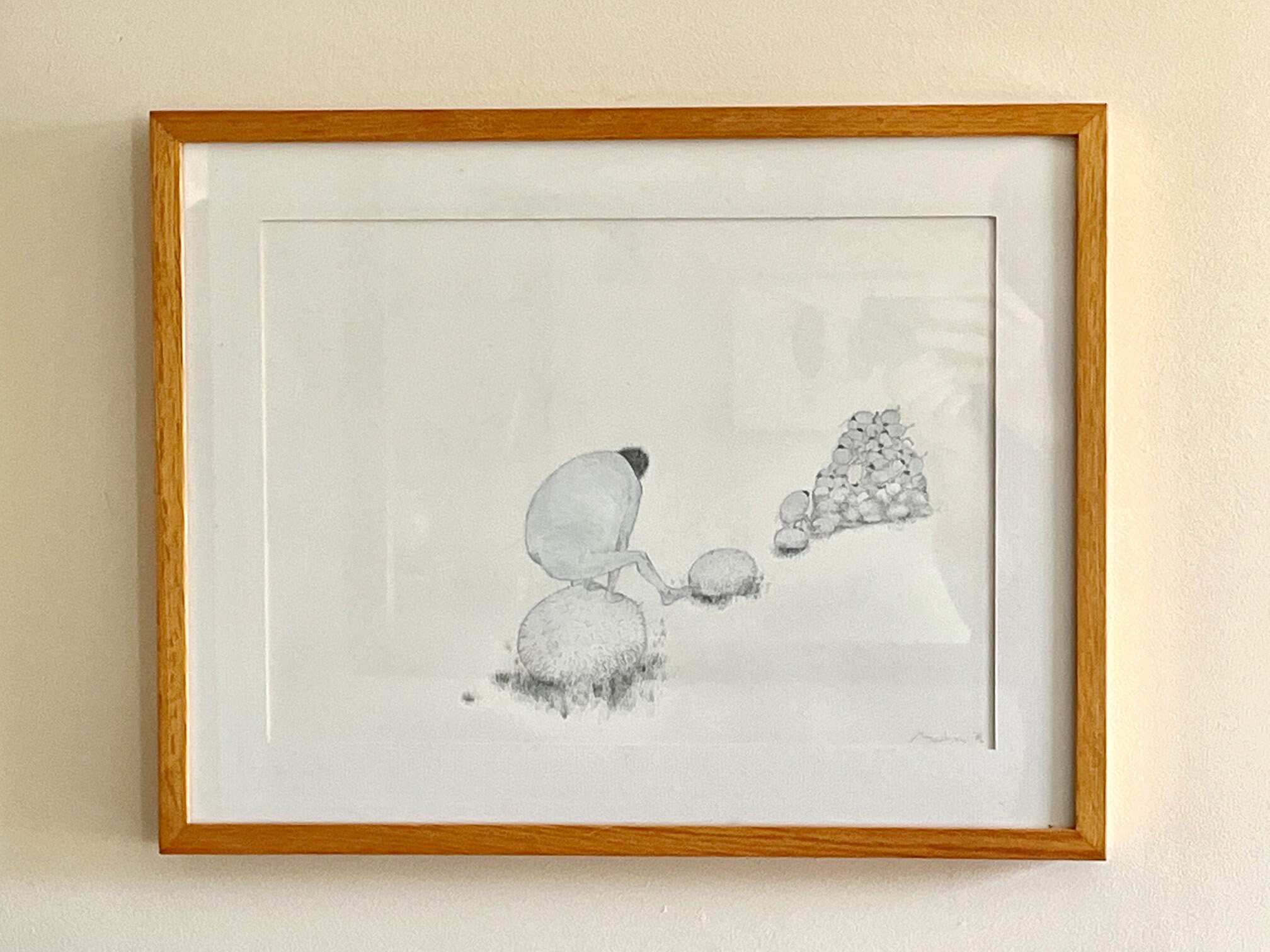 Framed Original Pencil Drawing - Etsy