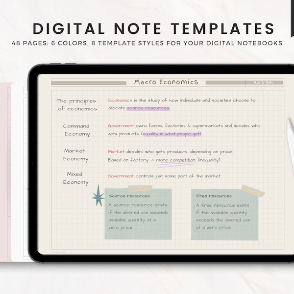 Goodnotes Template - Etsy