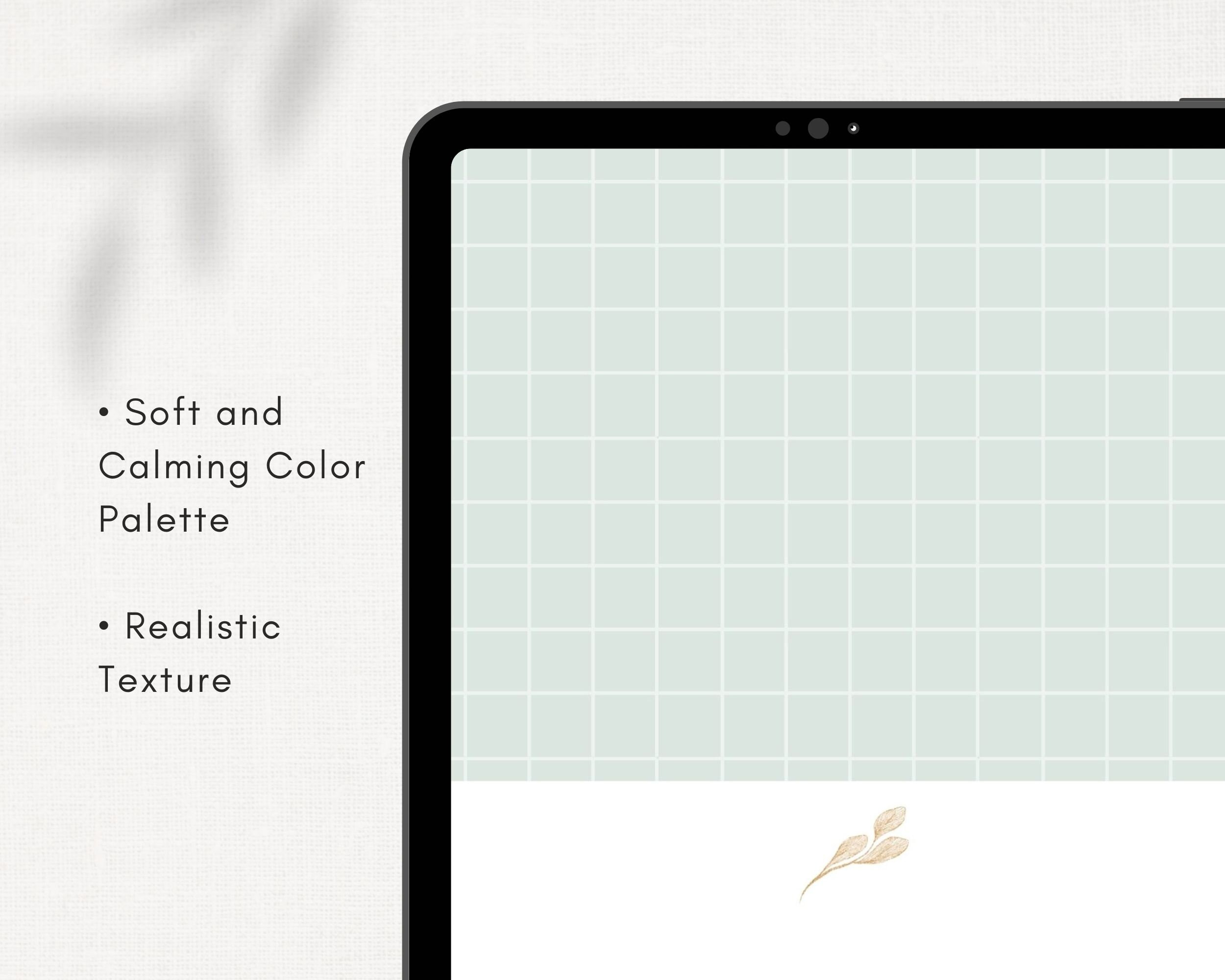 12 Grid Notebook Covers for Planners, Journals, Rainbow Goodnotes ...