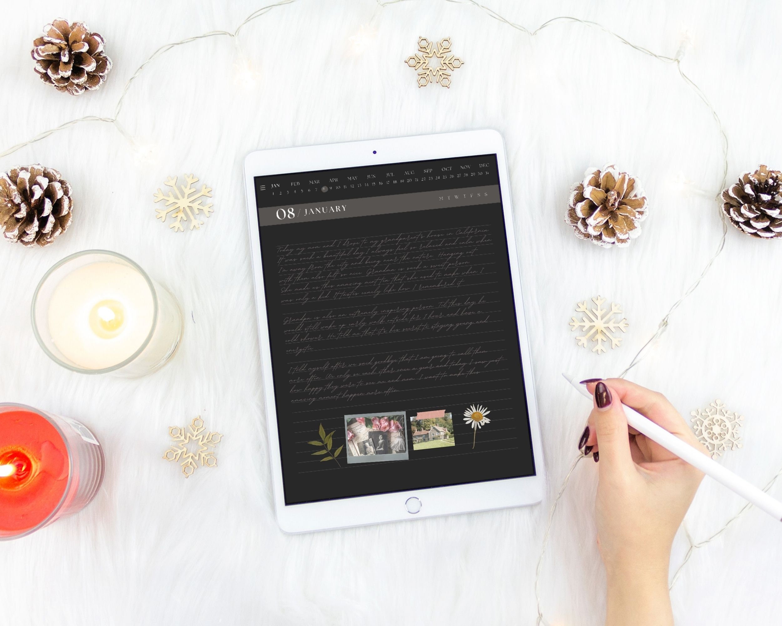 Digital Daily Journal Undated Digital 365 Day Diary - Etsy