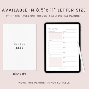 Weekly Planner Bundle Printable, Time Blocking Weekly Planner, Weekly ...
