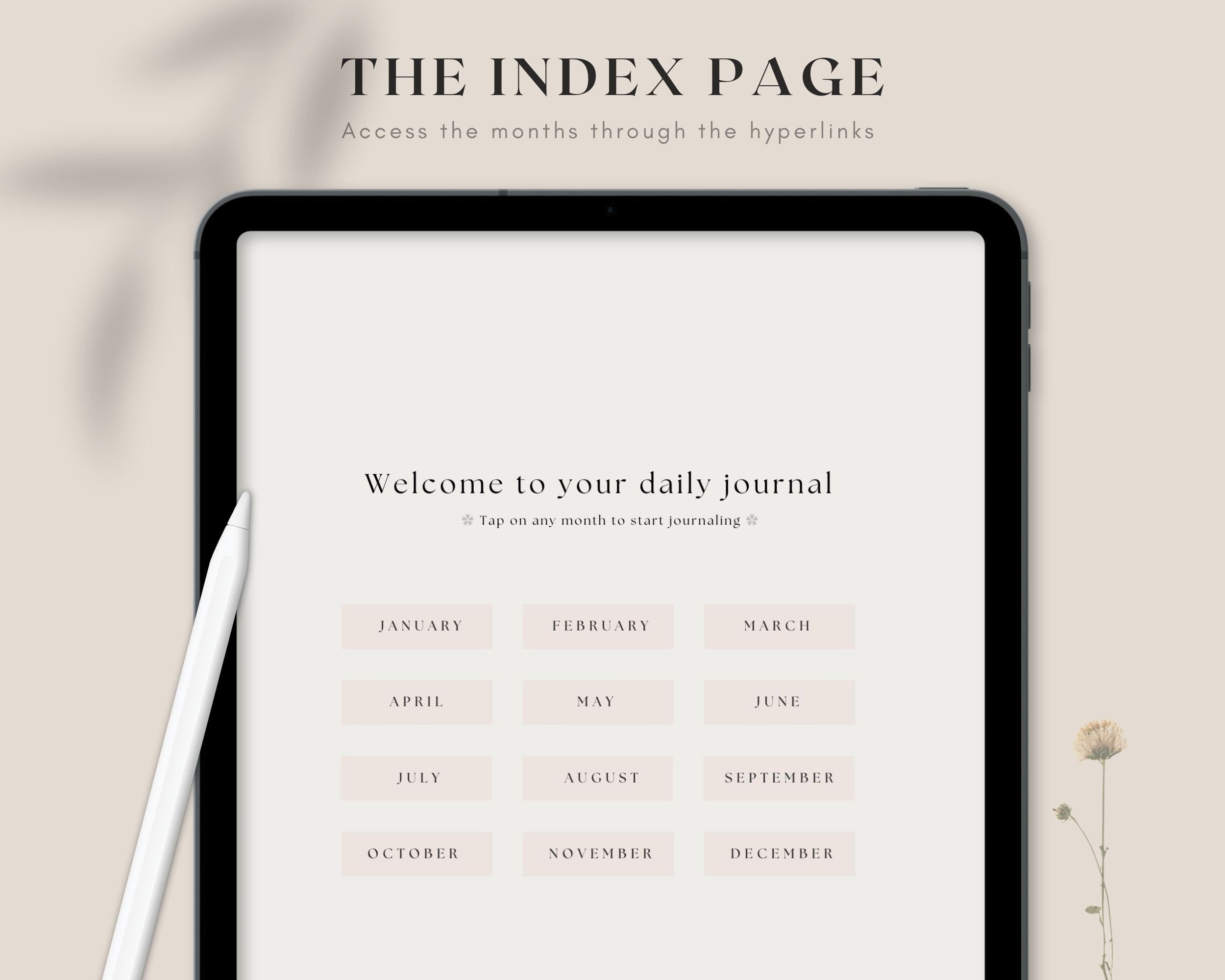 Digital Daily Journal Undated Digital 365 Day Diary - Etsy