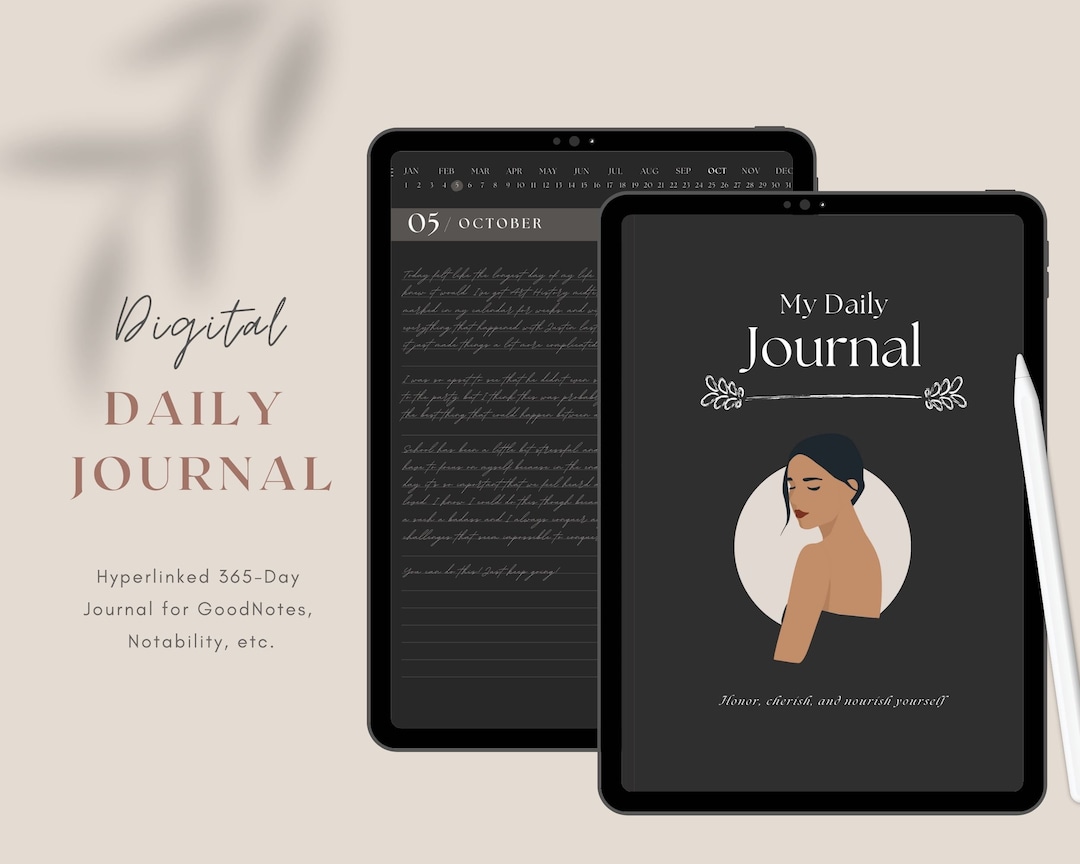 Digital Daily Journal, Digital Journal for Ipad, Goodnotes and ...