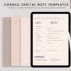 Study Digital Note Taking Template, Student Lecture Notes Template ...