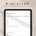 Digital Daily Review, Daily Reflection Journal, 5 Minute Bedtime ...