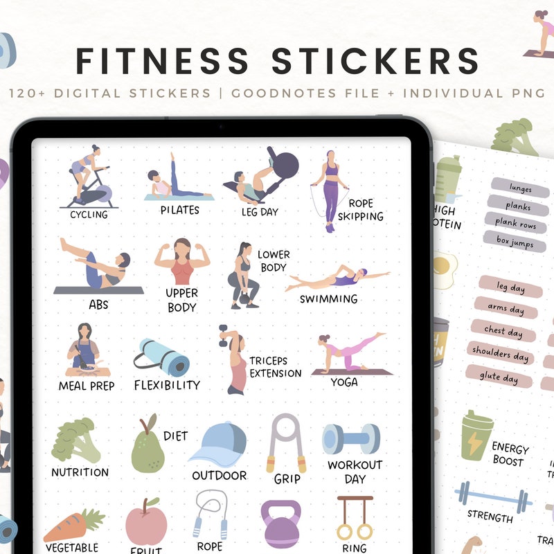 Fitness Planner Stickers - Etsy