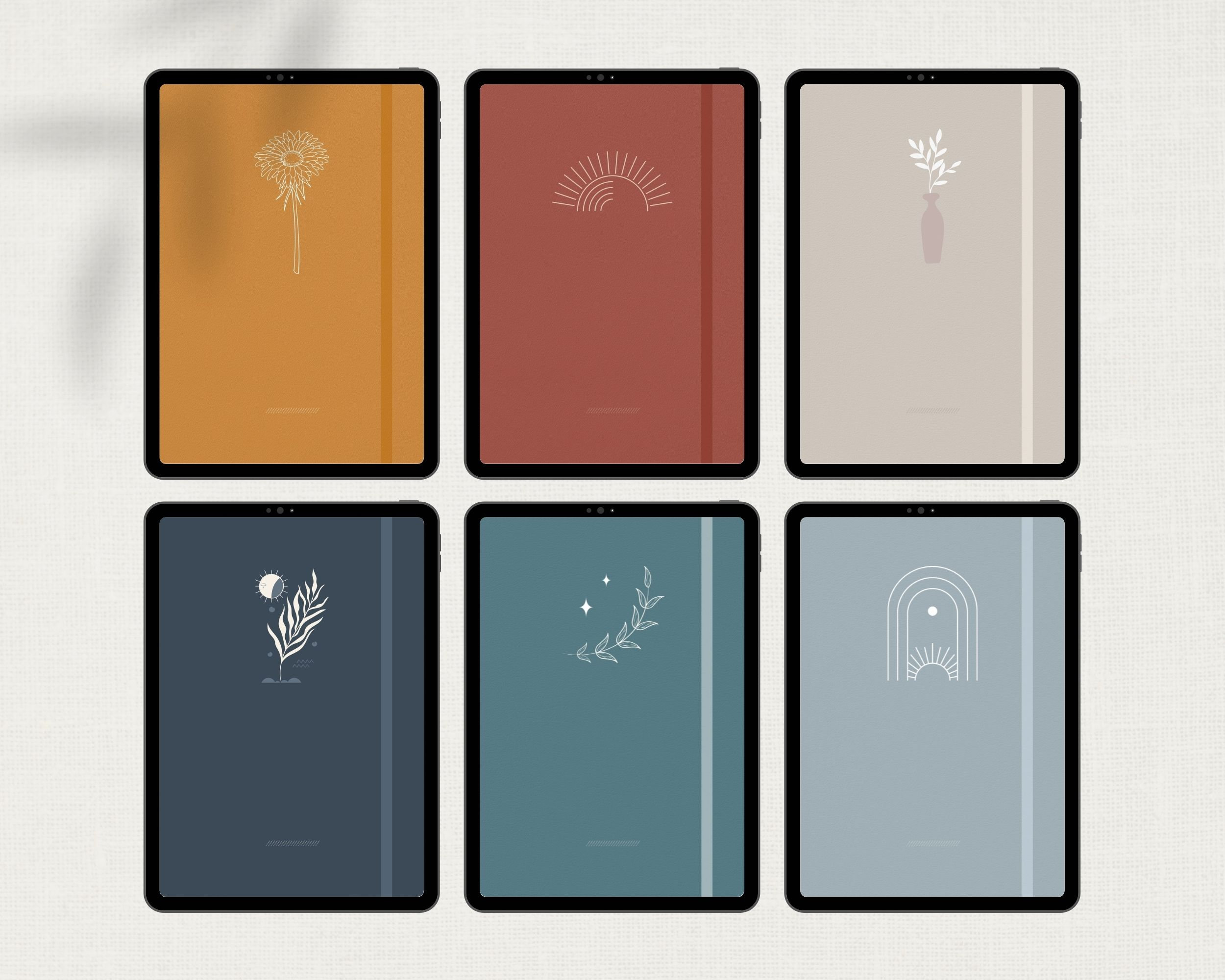 12 Boho Digital Notebook Covers Bohemian Digital Planner - Etsy