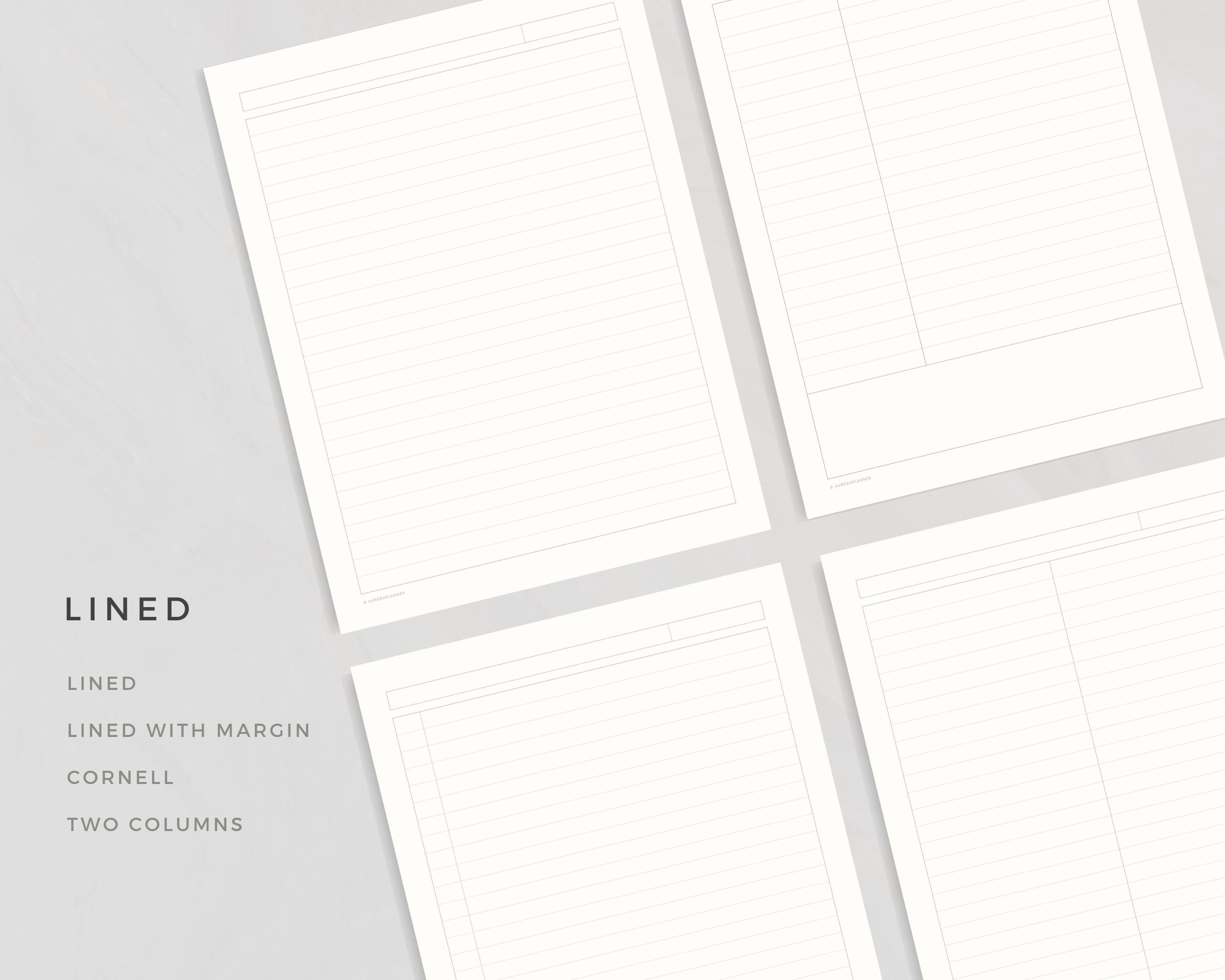 Digital Note Taking Template, Digital Notepad, Note Taking Template ...