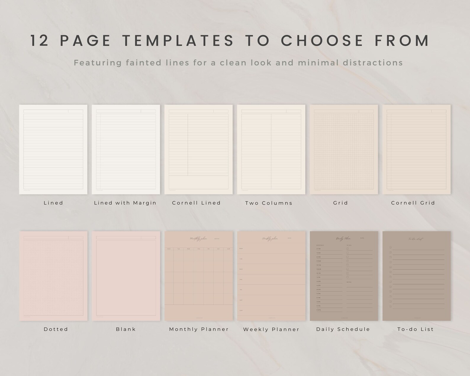 Digital Note Taking Template Digital Notepad Note Taking - Etsy