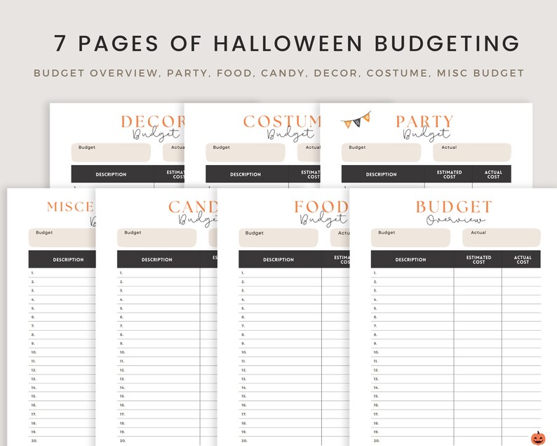 Halloween Planner, Holiday Planner, Halloween Planner Insert, Printable ...