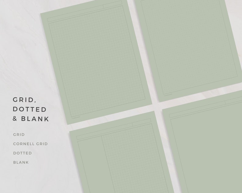 Digital Note Taking Template, Digital Notepad, Note Taking Template ...